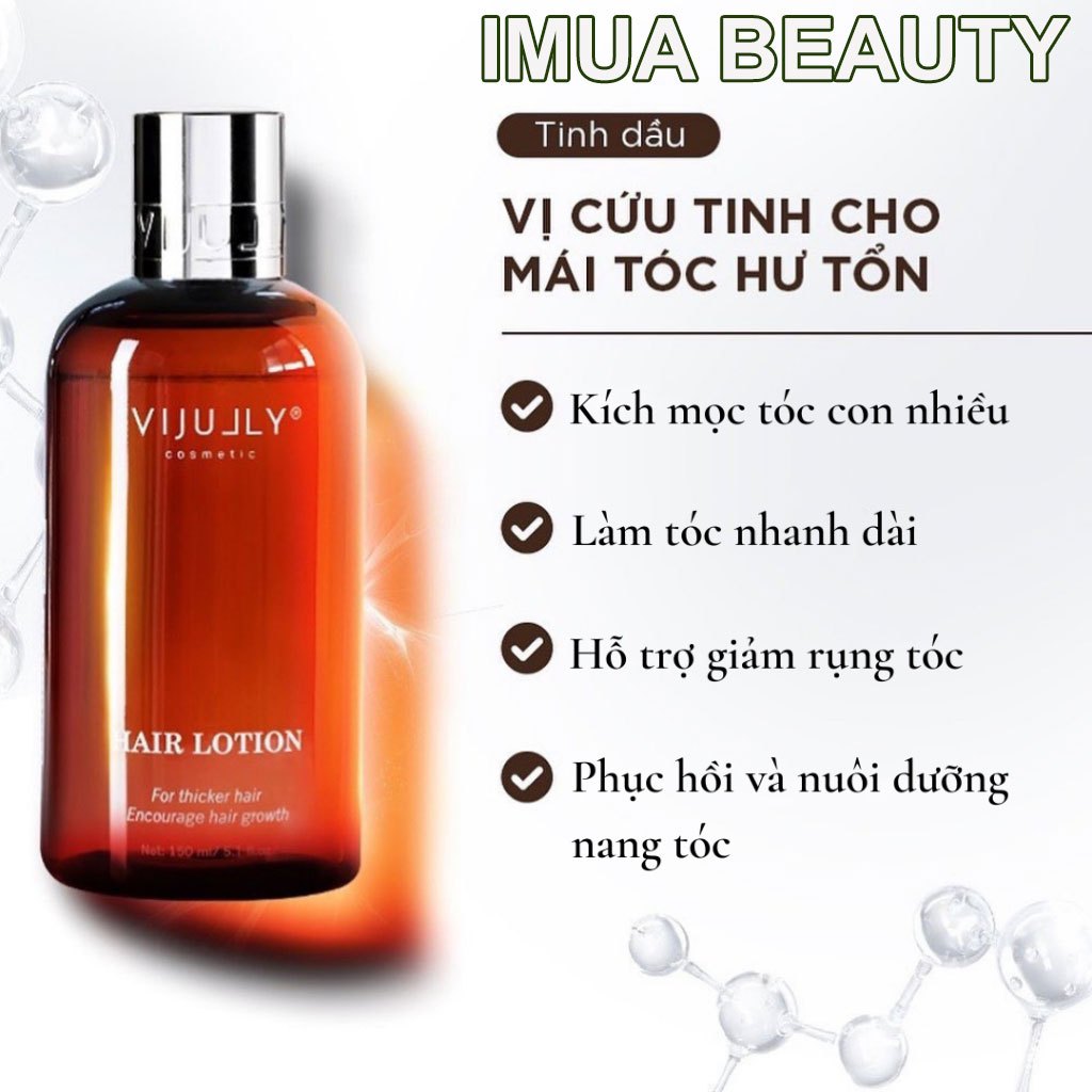 Xịt dưỡng tóc tinh dầu bưởi ( Hair Lotion ) Vi Jully 150ml ViJully giảm ...