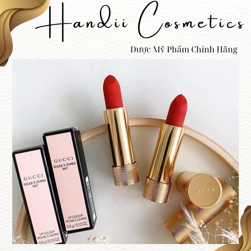 Son Gucci Matte màu 208, 505 full box full size | Shopee Việt Nam
