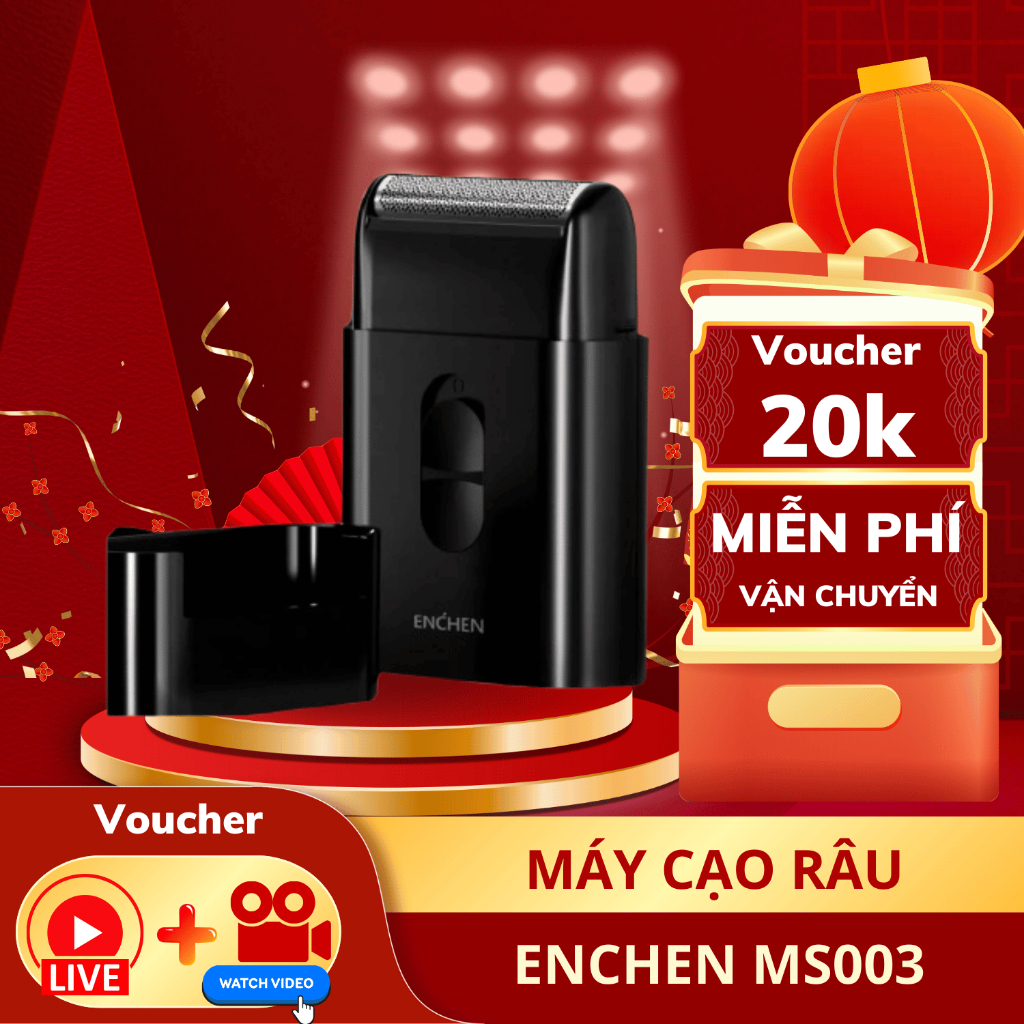 Máy cạo râu cao cấp, Máy cạo râu Enchen MS003 công nghệ chống nước IPX7 ...