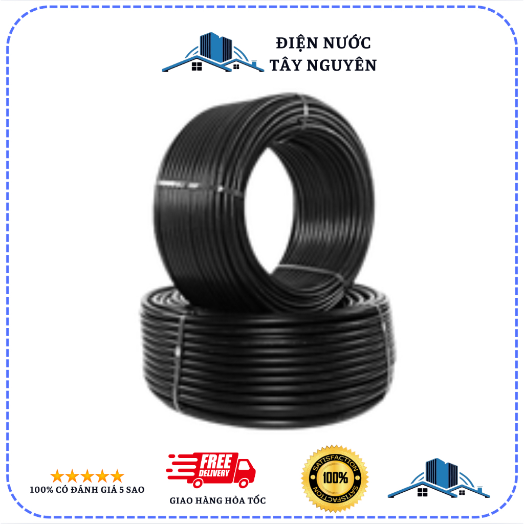 Cuộn 50m ống LDPE Dày 2ly 20mm/ 25mm/ 32mm, Ống nhựa phi 20/ 25/ 32mm ...