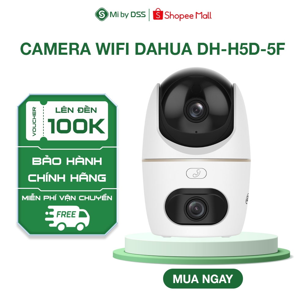 Camera Wifi DAHUA 2 Mắt HERO DUAL D1 DH-H3D-3F 6MP/ DH-H5D-5F 10MP Xoay ...