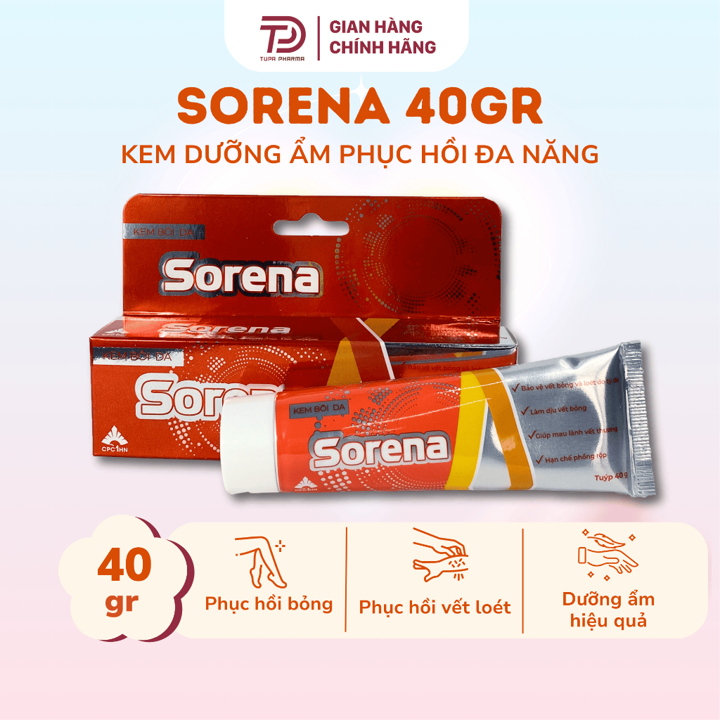 Kem Sorena dưỡng ẩm phục hồi đa năng và hỗ trợ bỏng 40g phân phối chính hãng CPC1 HN | Shopee ...