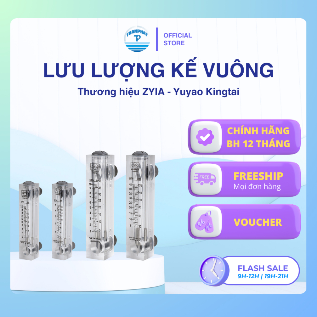 Lưu lượng kế đo nước LZM-15Z, LZM-20, LZM-25Z, 4l/p, 7l/p, 18l/p, 40l/p, 60l/p, 70l/p, 100l/p ...
