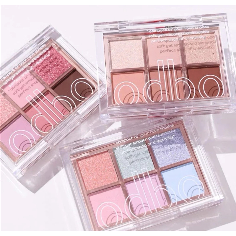 ODBO Bảng Mắt ODBO 6 Ô Nhũ Lì, Trong Suốt Signature Eyeshadow Palette (OD276) Cao Cấp | Shopee ...