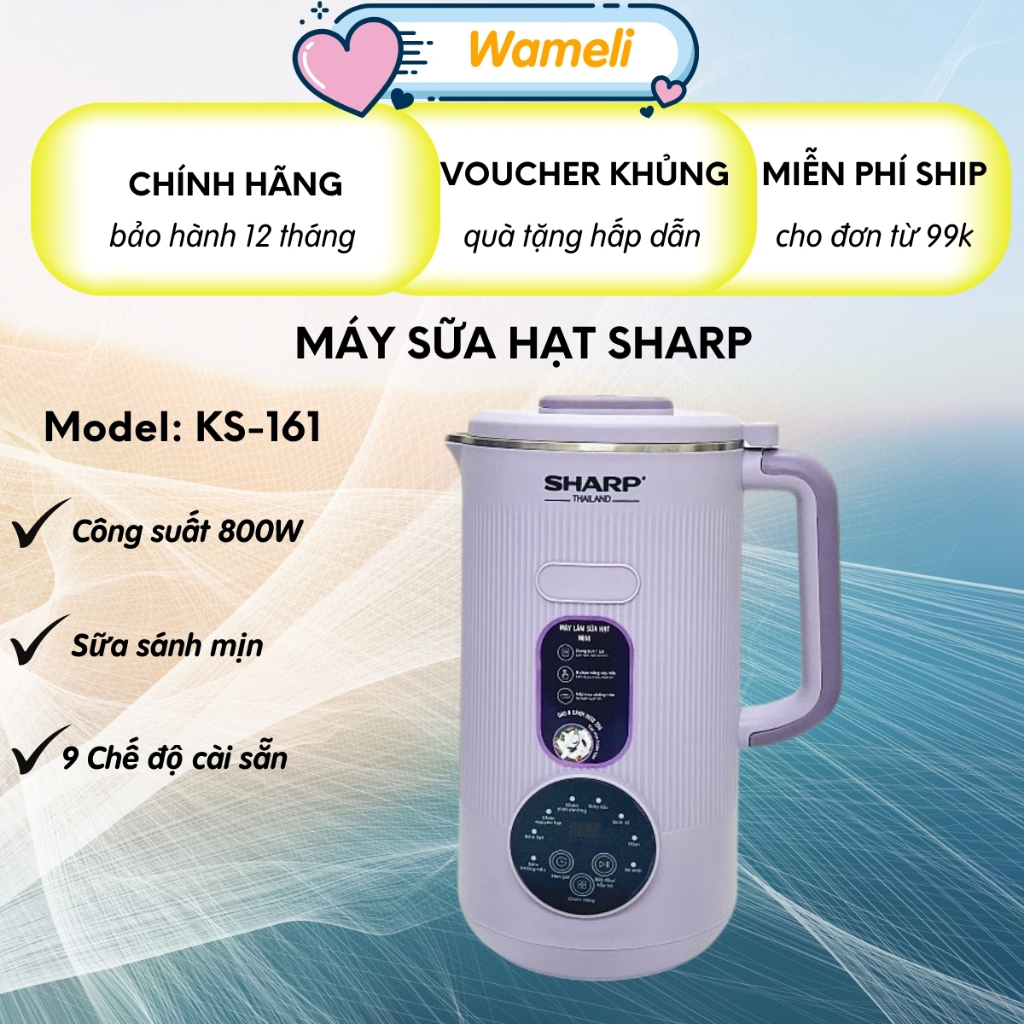 Máy làm sữa hạt, xay nấu đa năng KS-161/KS-162, dung tích 1L bảo hành 12 tháng | Shopee Việt Nam