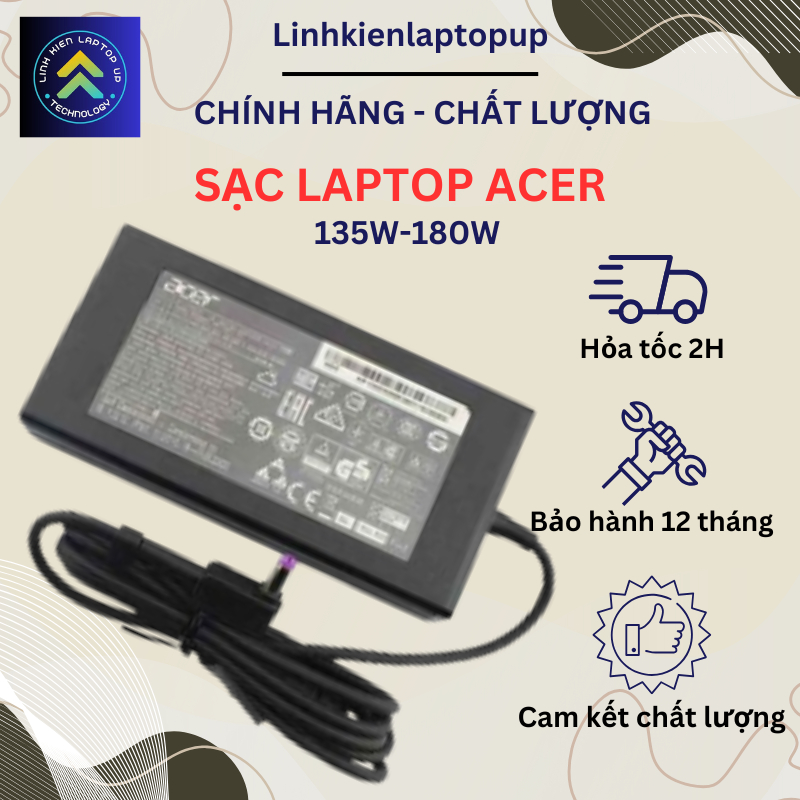 Sạc Laptop Acer Nitro 5 AN515 19V-7.1A 135W/9.23A 180W Chân 5.5x1.7 mm BH12 Tháng | Shopee Việt Nam