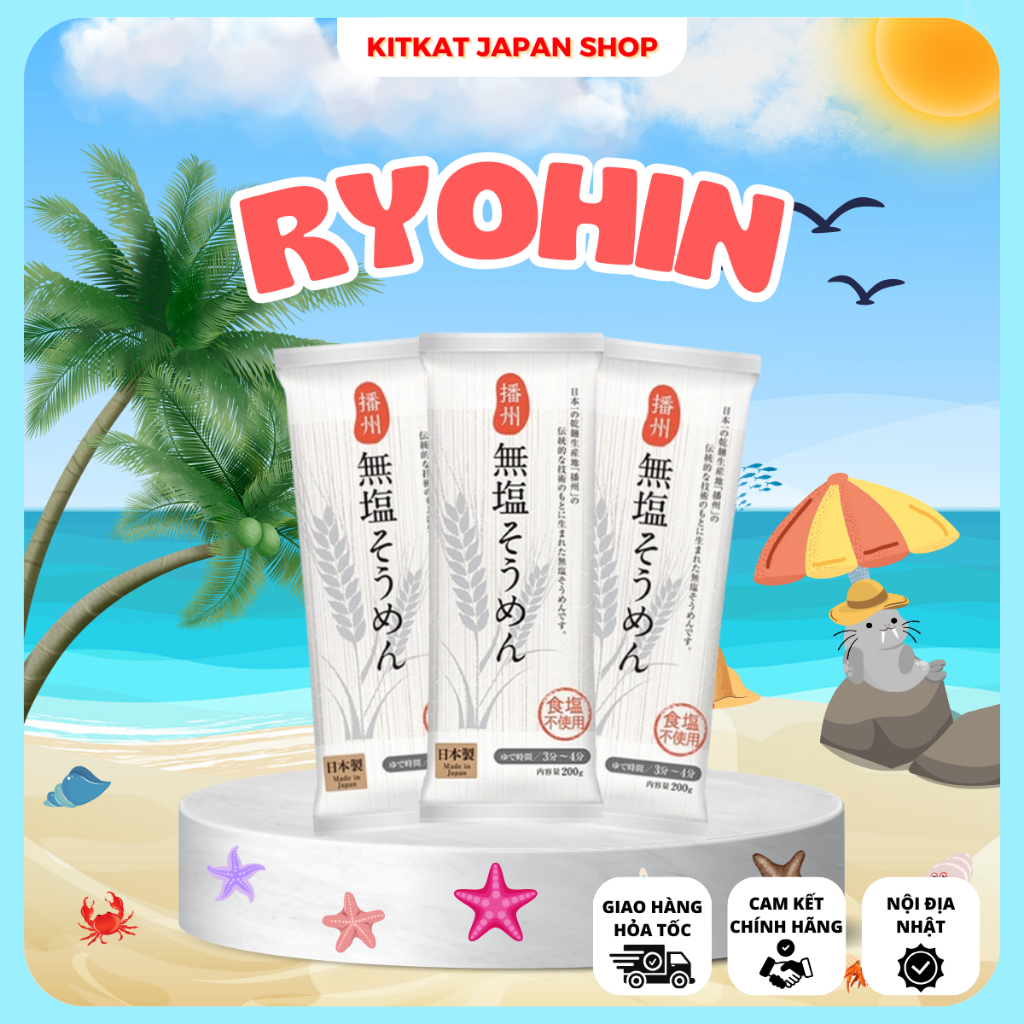 [DATE 1/2026] Somen Sợi Lúa mạch Ryohin 200g | Shopee Việt Nam