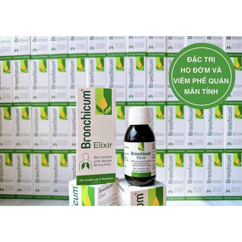 Siro đẩy đờm BRONCHICUM Elixir 100 ml của Đức / Kiwiherb Children's ...