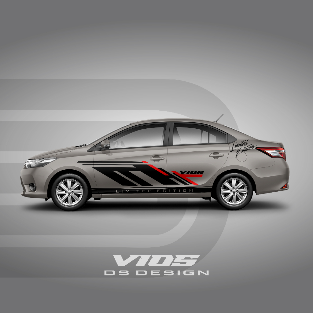 Tem xe Vios - Decal Sticker dán xe - Ds Decal - 2 bên sườn | Shopee ...