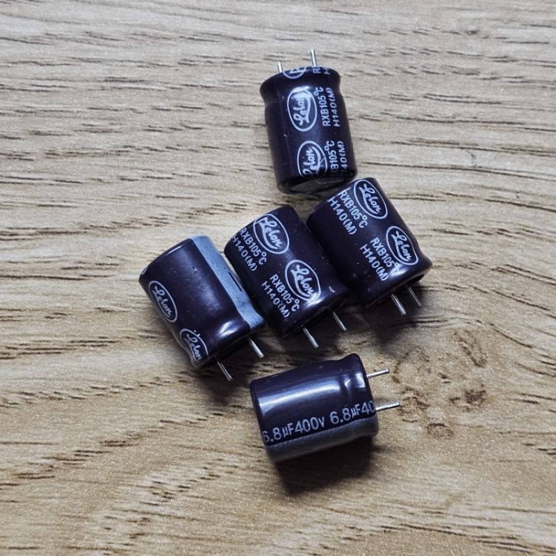 5 Tụ điện DC 400v 6.8uf, tụ điện LeLon, tụ điện phân cực | Shopee Việt Nam