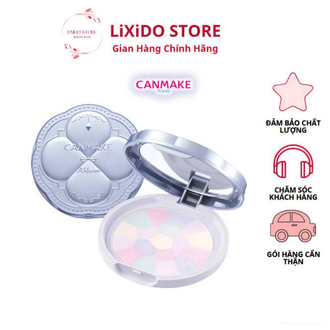 New Phấn phủ đa sắc Canmake Illuminating Finish Powder ~Abloom~ 01 Màu Hoa Oải Hương và Má Hồng ...