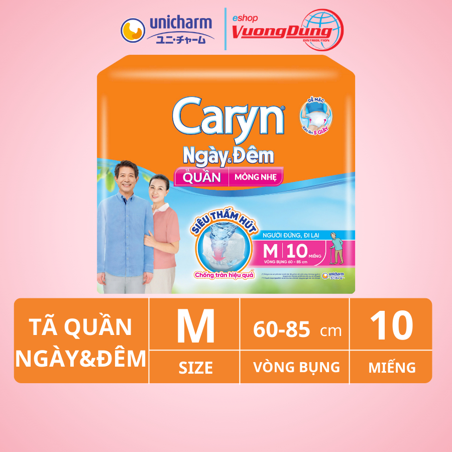 Tã người lớn Caryn Ngày và Đêm size M L gói 10 miếng hoặc 18 miếng ...
