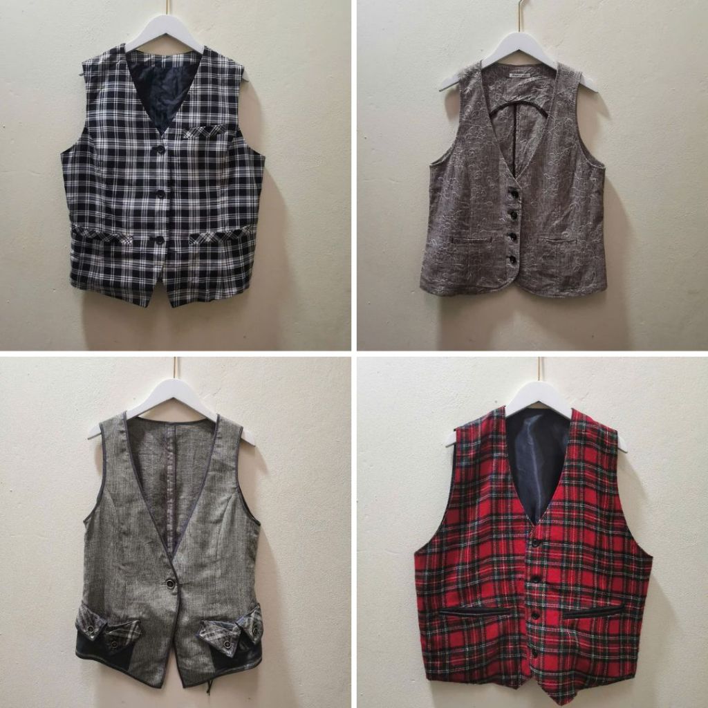 (P2) Áo gile vest si tuyển 2hand, nhiều kiểu nhiều mẫu, kiểu dáng thời ...