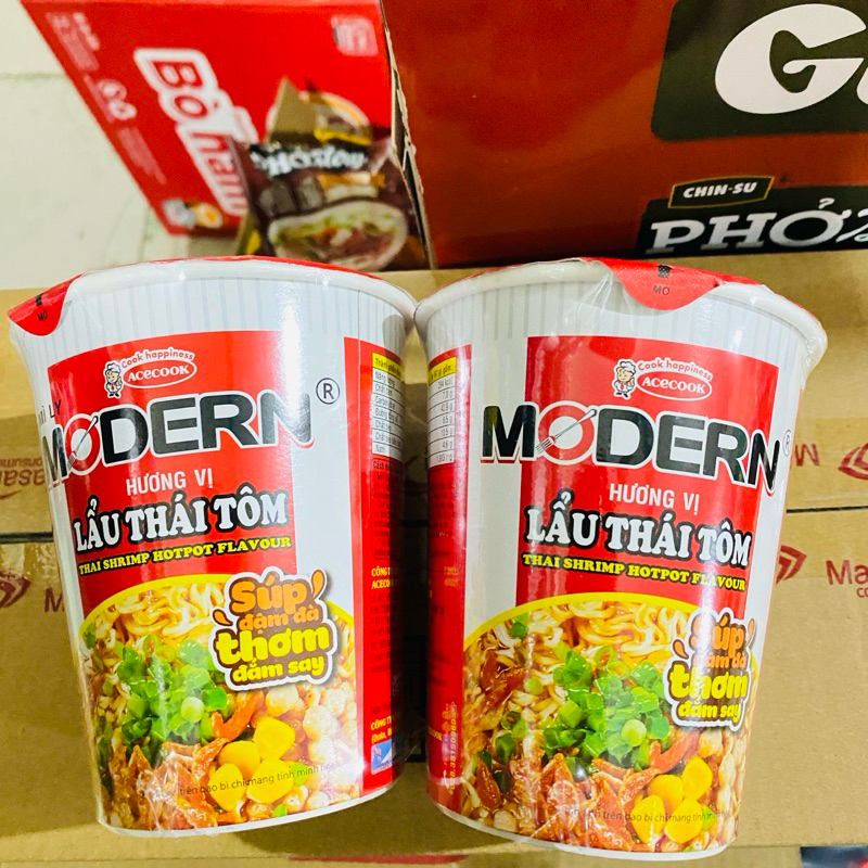 Mì Modern lẩu Thái tôm ly 65g | Shopee Việt Nam
