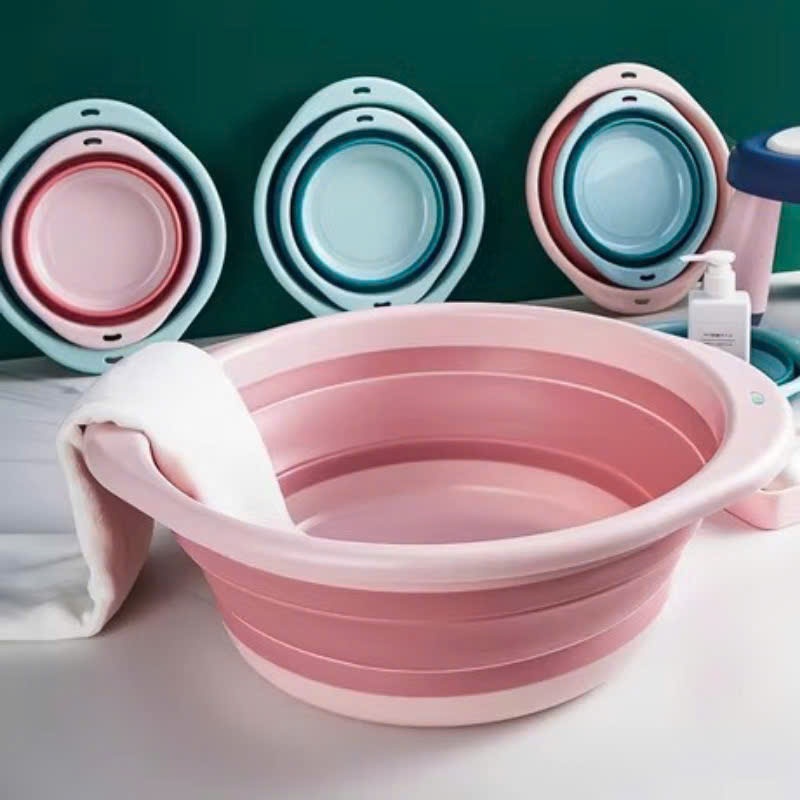 Thau Gấp Gọn, Chậu Xếp Gọn Silicon Mang Đi Du Lịch Thau Rửa Mặt Cho ...
