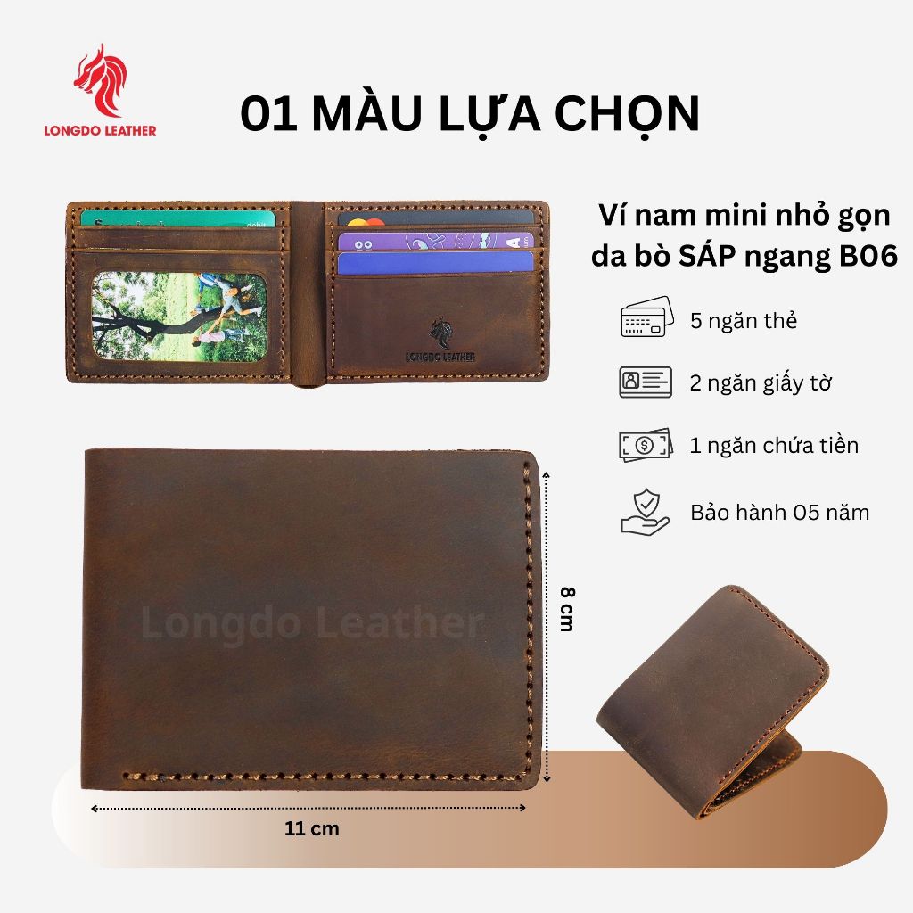 Ví da sáp - Cam kết da bò thật 100% - Hàng chính hãng thương hiệu ...