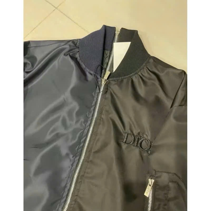 Áo khoác bomber gió đi ô 2 màu thêu logo ghim băng khoá khắc | Shopee ...