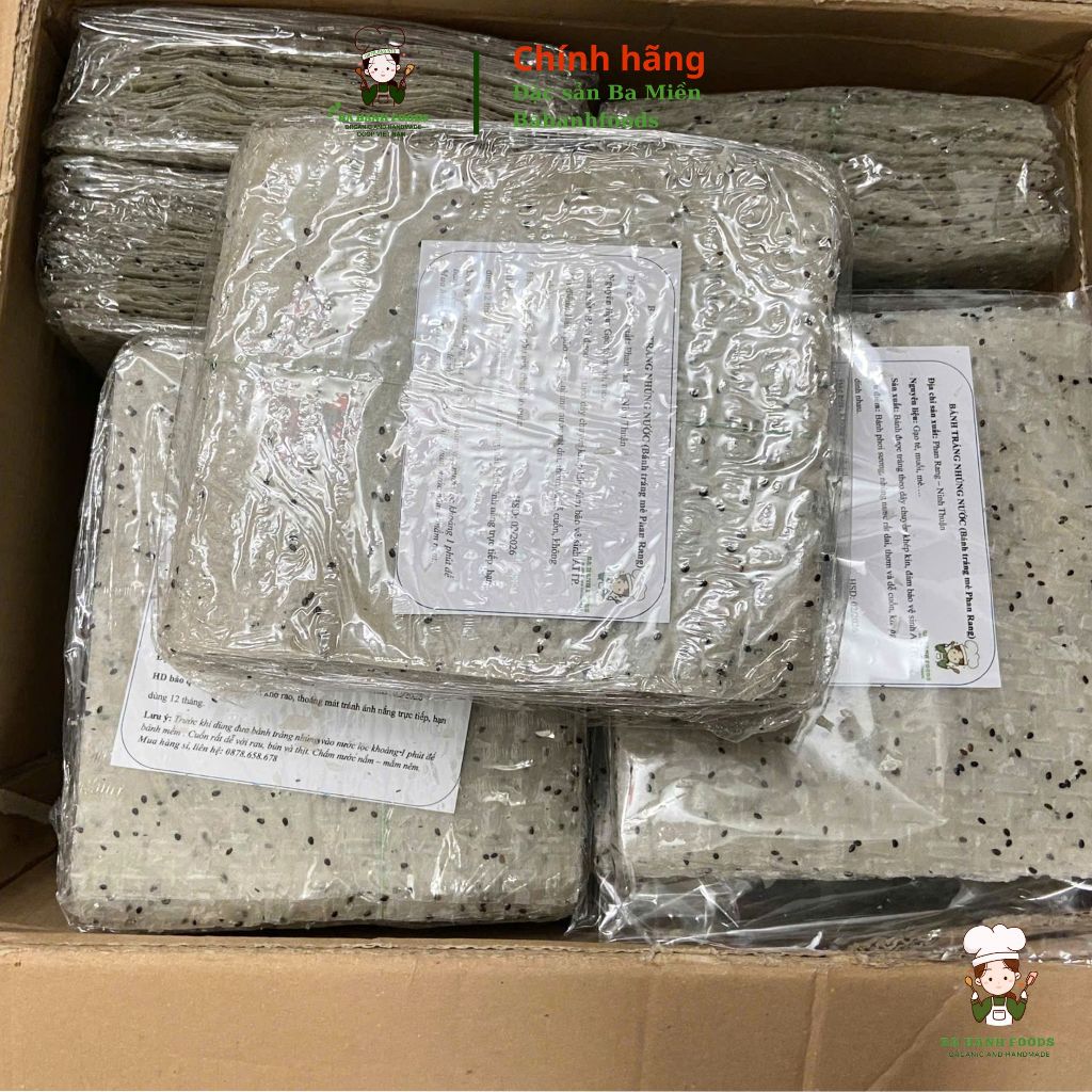 Combo 2kg bánh tráng mè Phan Rang. Bánh tráng mè phơi sương nhúng nước ...