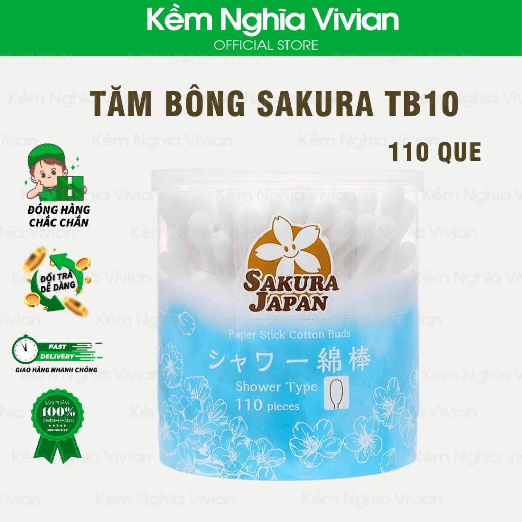 Tăm Bông Sakura TB10 (110 que) - MP3450 | Shopee Việt Nam