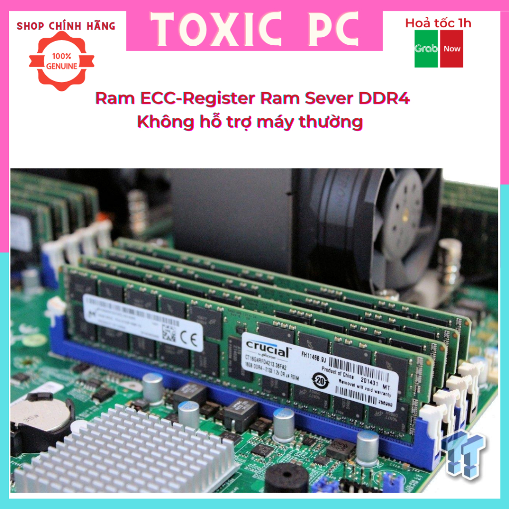 Ram server ECC REG DDR4 16GB, 32GB, 64GB BUS 2400, 2666, 2933,... Ram ...