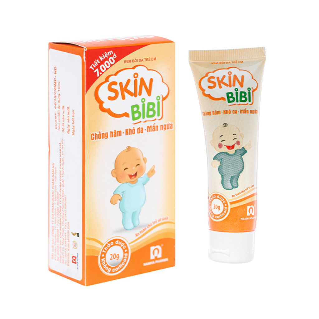 [Tuýp 20g] Kem Bôi Chống Hăm, Khô Da, Mẩn Ngứa Skinbibi Nam Hà | Shopee ...
