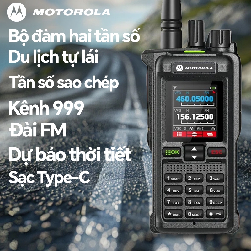 Bộ đàm Motorola GT12 Bộ đàm VHF / UHF 20W Đài phát thanh hai chiều di ...