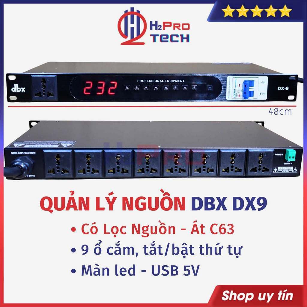 Quản Lý Nguồn Cao Cấp Dbx DX9 Chống Nhiễu - Bảo Vệ Thiết Bị, , Tắt - Mở ...