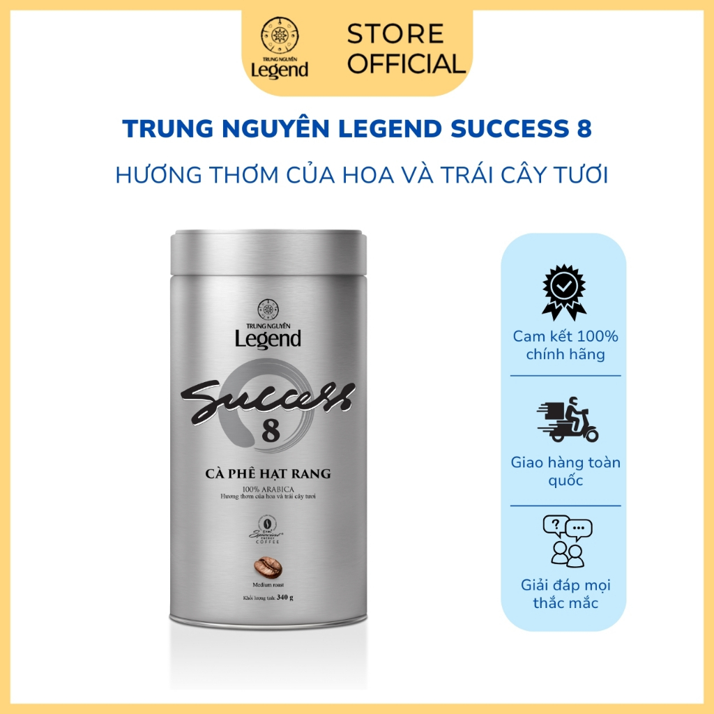 Combo 2 Lon Cà Phê Hạt Mộc Legend Success 8 Trung Nguyên Legend - Lon ...