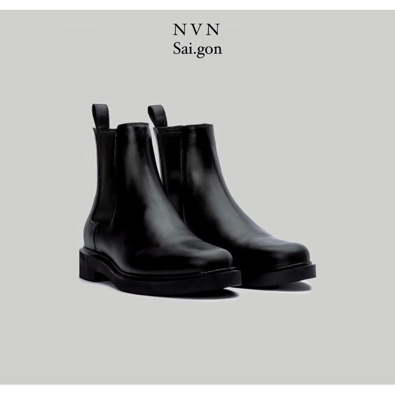 Giày Chelsea boots nam da bò Bangladesh đế cao su đúc 3,8cm bảo hành 12 ...