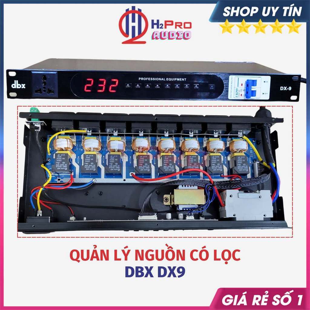 Quản Lý Nguồn Cao Cấp Dbx DX9 Có Lọc Nguồn - Bảo Vệ Thiết Bị, Tắt -Mở ...
