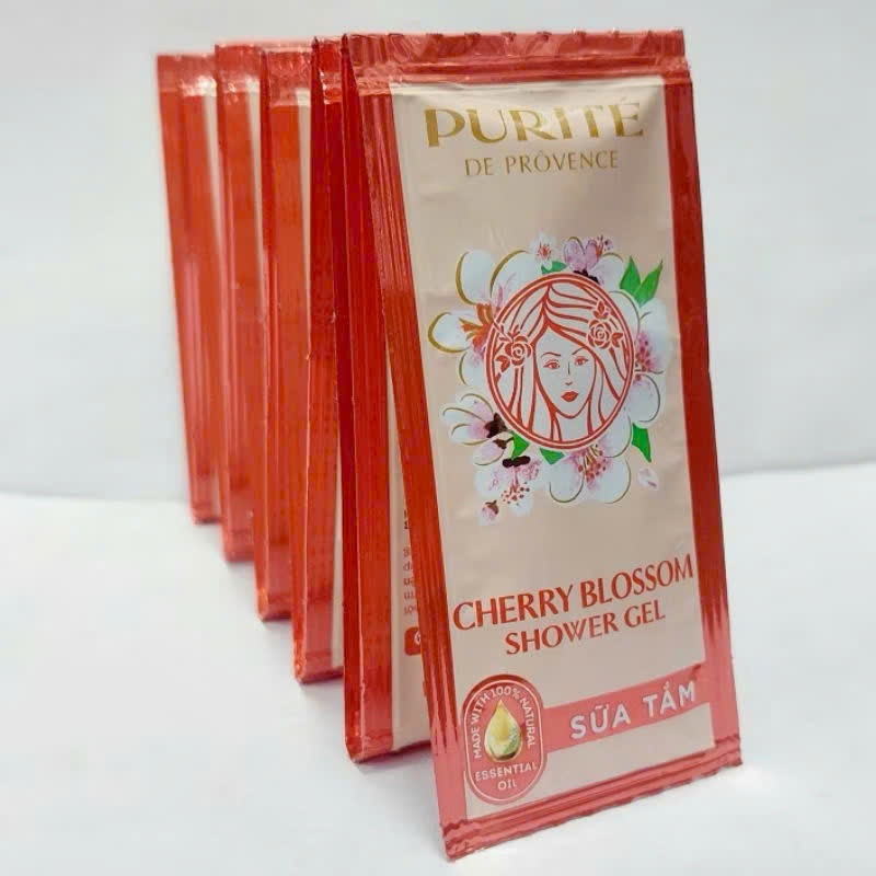 Dây Sữa Tắm Purite Hoa Anh Đào 11 gói 6g | Shopee Việt Nam