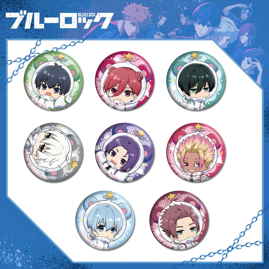 Huy hiệu BLUE LOCK ver PHI HÀNH GIA GẤU phụ kiện cài áo in hình anime ...