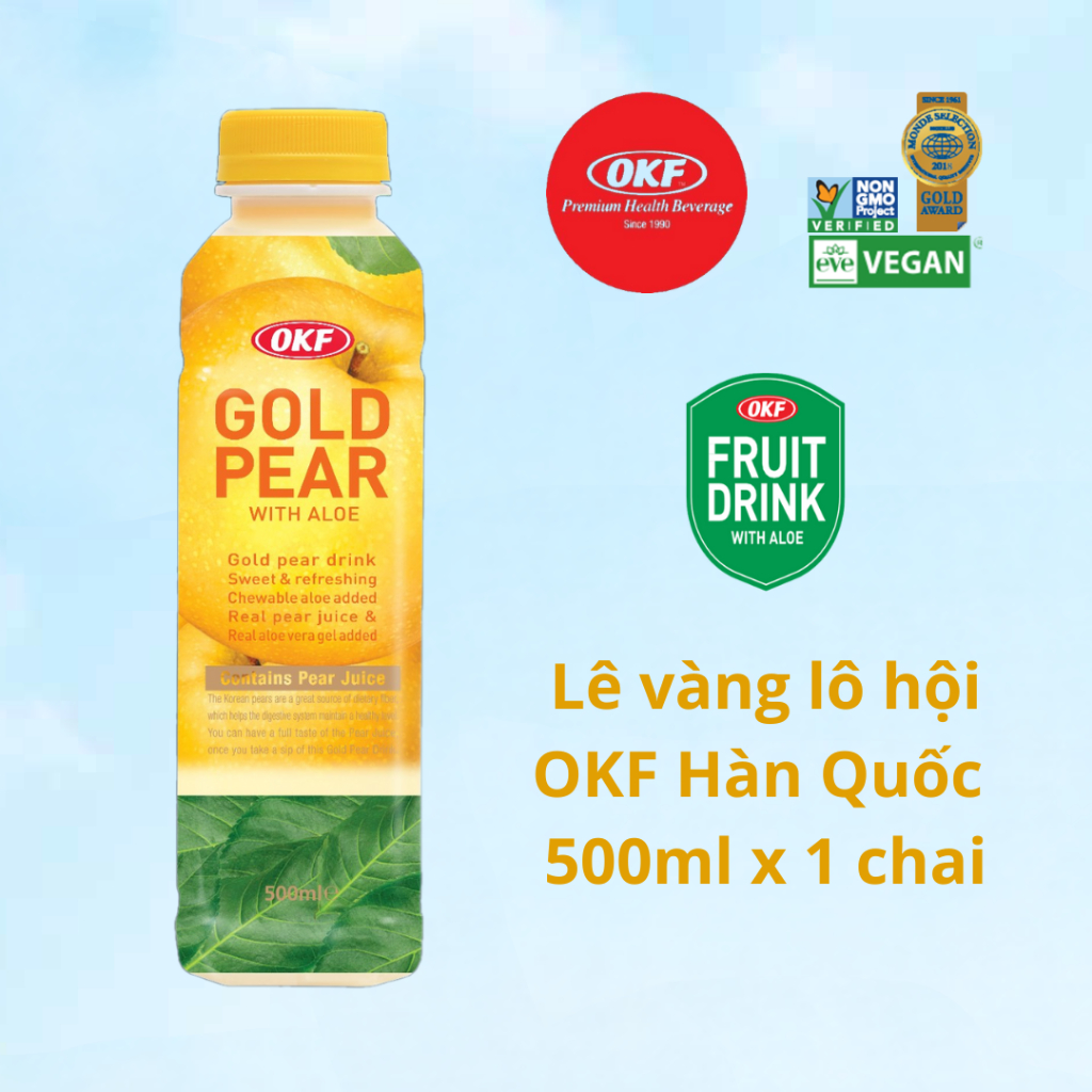 Nước lê vàng lô hội OKF Hàn Quốc 500ml | Shopee Việt Nam