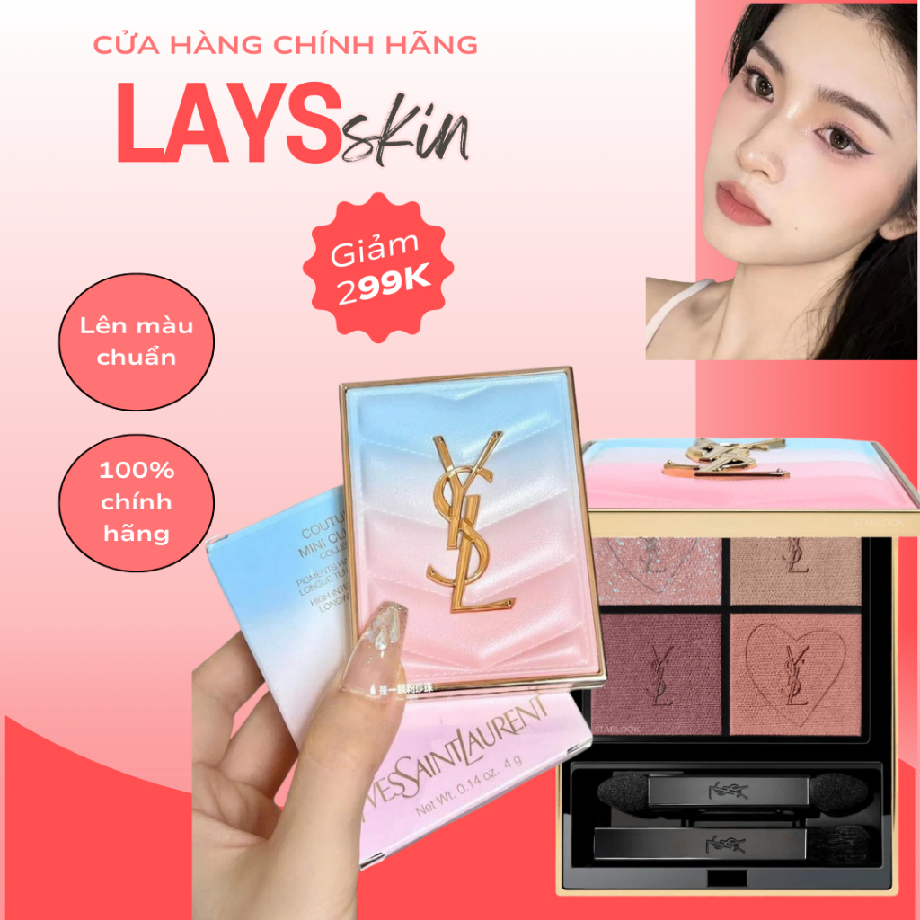 Bảng phấn mắt YSL 4g 4 ô Couture Mini Clutch Eyeshadow Palatte 125 limited MÀU 2025 LAYS ...