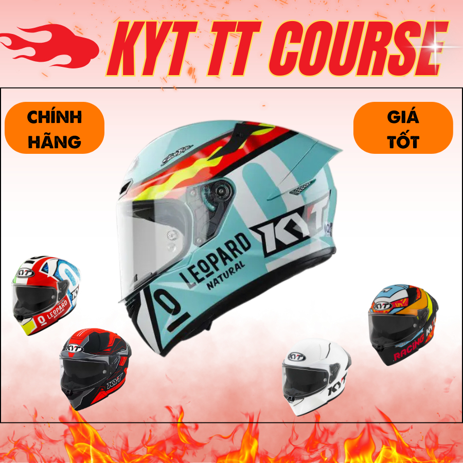 Mũ bảo hiểm fullface KYT TT Course tem chính hãng. | Shopee Việt Nam