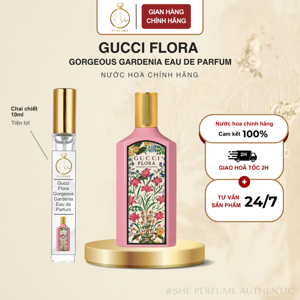 Nước hoa chính hãng Gucci Flora Gorgeous Gardenia Eau de Parfum phong ...