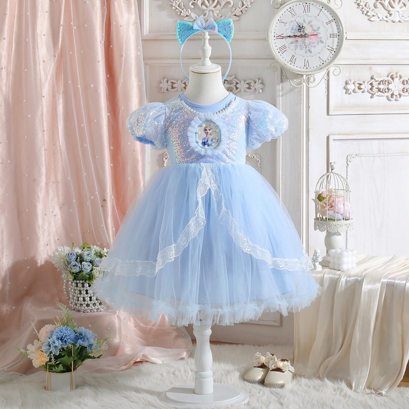 Đầm công chúa Elsa kim sa cao cấp | Shopee Việt Nam