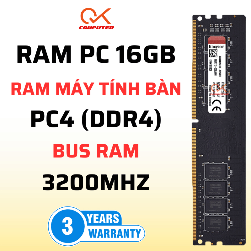 Ram PC 16GB DDR4 bus 3200MHz Memory RAM DIMM máy tính bàn 16GB PC4 3200 ...
