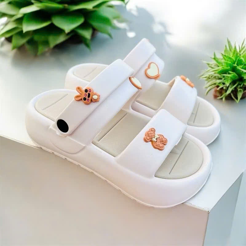 Sandal nữ, dép xăng đan bánh mì êm chân, cao 4,5cm chống trơn trượt đi biển [Lù store] - SD03.1 ...
