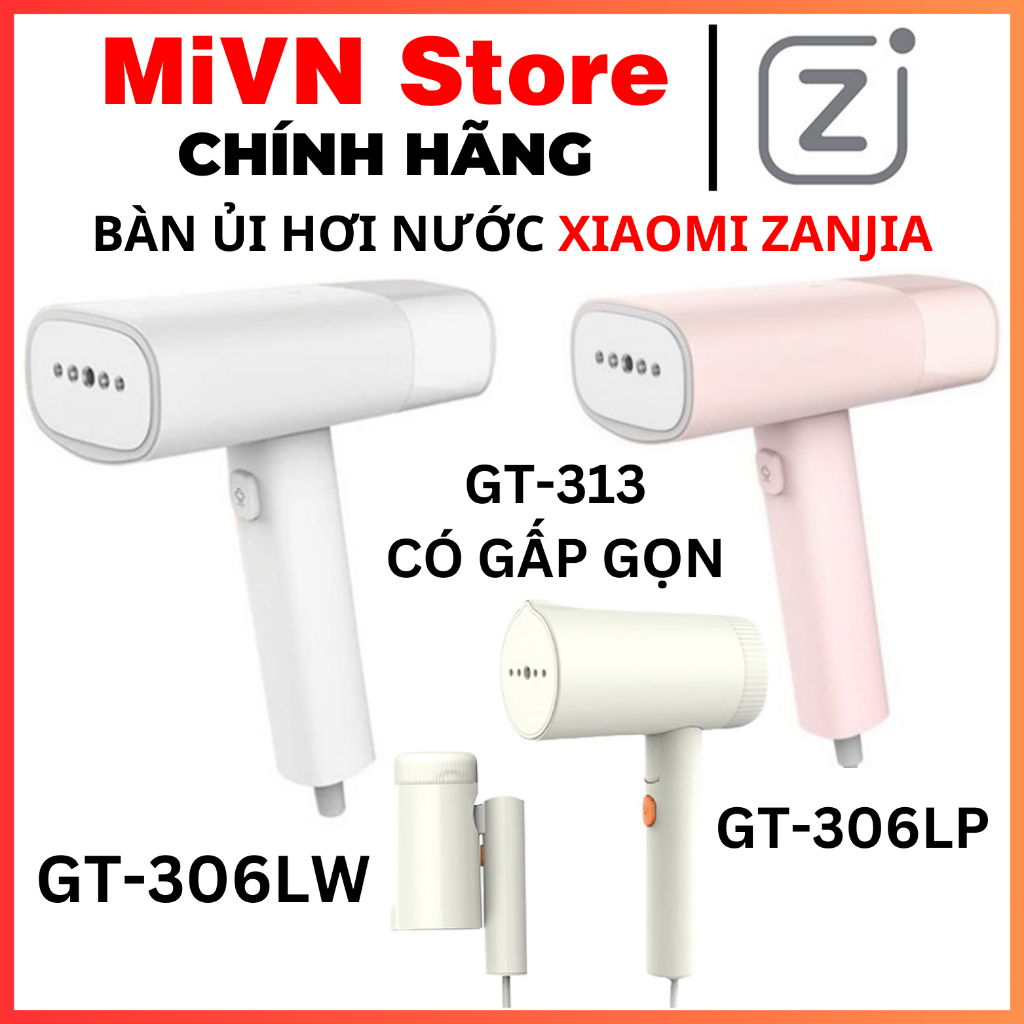(HỎA TỐC 2H) Bàn Ủi / Bàn Là Hơi Nước CẦM TAY Zanjia GT-306LW / GT-313W Chính Hãng Fullbox ...