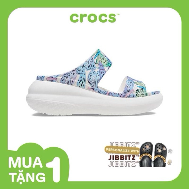 [ CHÍNH HÃNG ] DÉP WOMEN'S CROCS Classic Crush Butterfly Sandal White ...