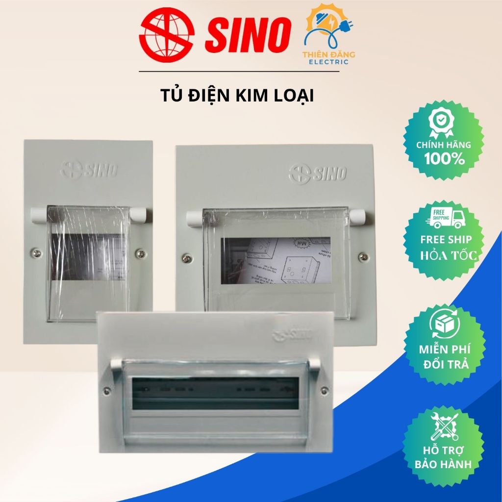 [CHÍNH HÃNG] Tủ Điện Kim Loại Âm Tường - Nổi SINO - Chứa 2,4,6,9 Đường ...