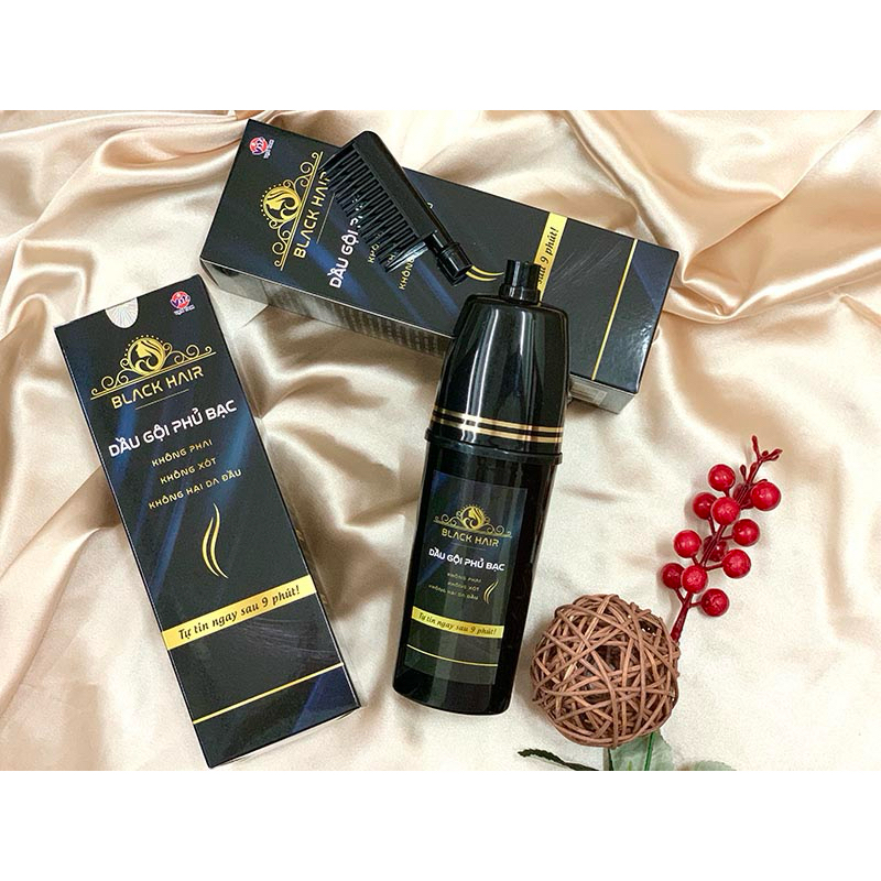 Dầu gội phủ bạc Black Hair Xuất xứ: Việt Nam Quy cách đóng gói: Chai ...
