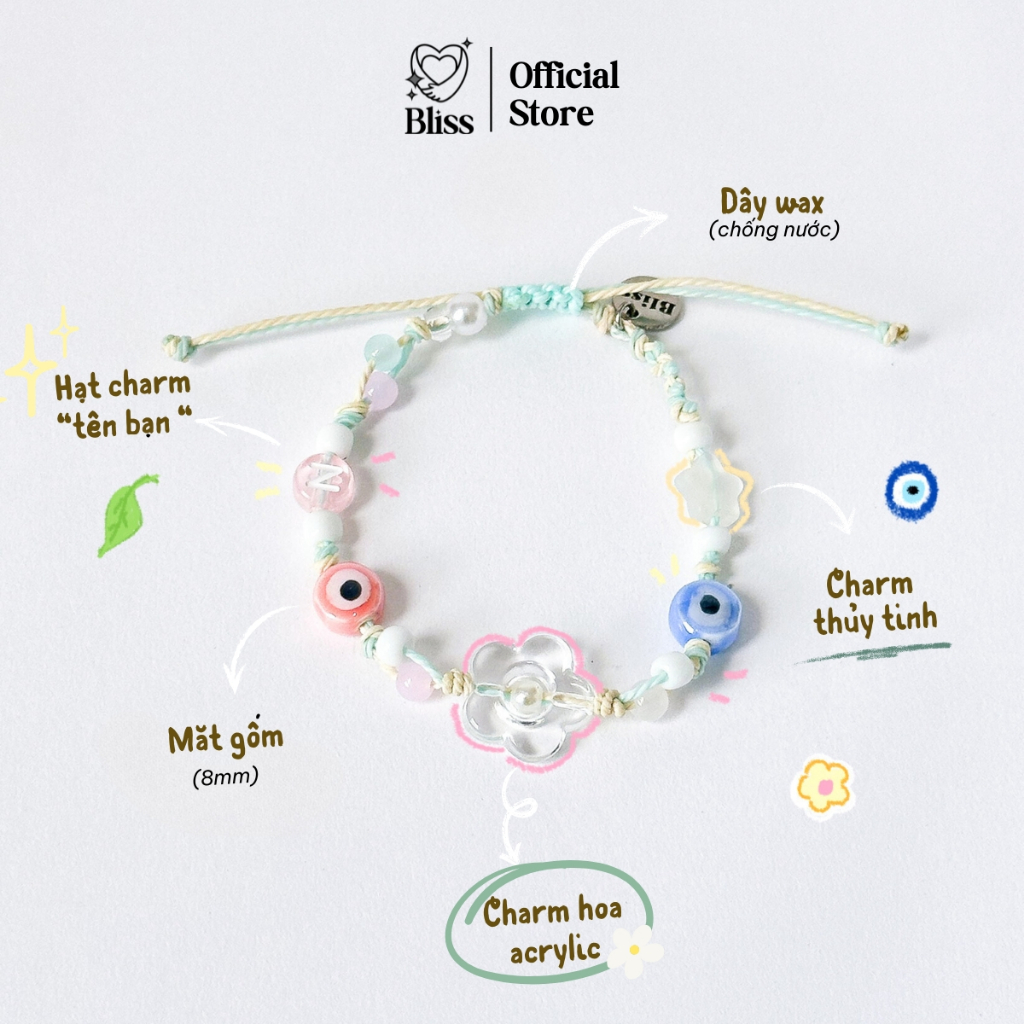 [VÒNG TAY] "Điệu Đà" mix 2 Evil Eye gốm Bliss Accessories - Phụ Kiện ...