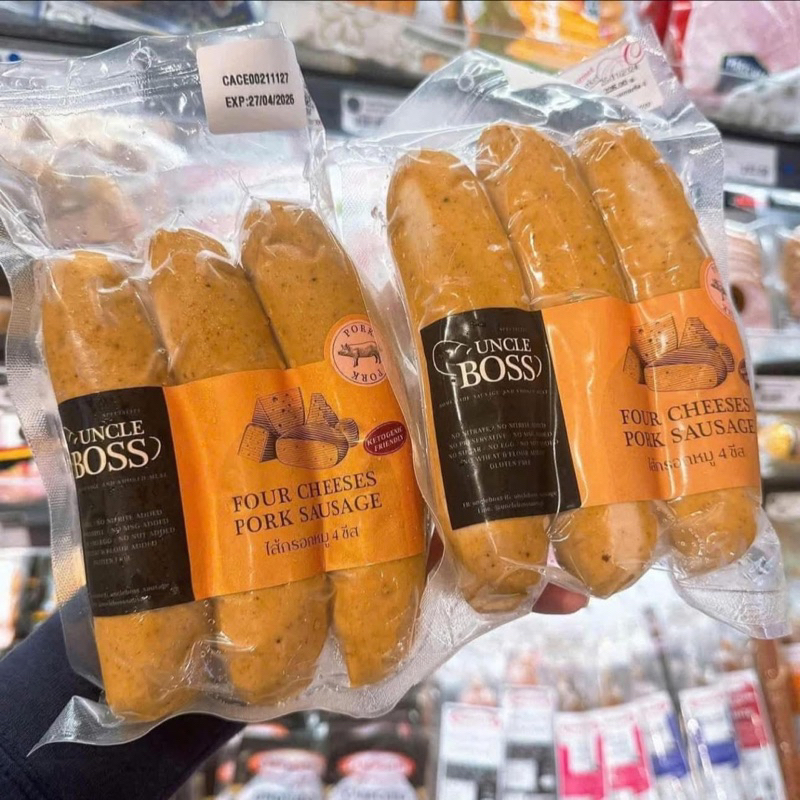 [Hoả Tốc Sg ] Túi 3 Cây Xúc Xích Thái Lan Uncle Boss 4 Cheese Siêu Phô ...