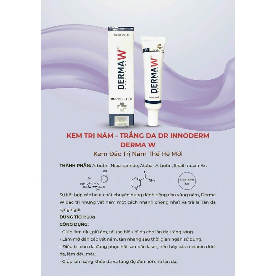 Kem Dưỡng Trắng Da Derma W- DR. Innoderm | Shopee Việt Nam