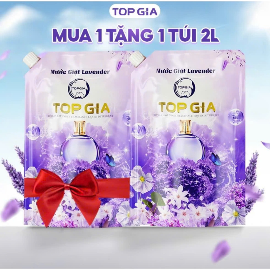 Giá Sỉ Combo 2 Túi Nước Giặt TopGia 3in1 Hương Lavender Dịu Nhẹ, Làm ...