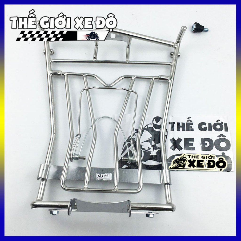 Gác baga AB 160 cc và AB 125 cc 2023, 2024, 2025 inox móc yên - võng ...