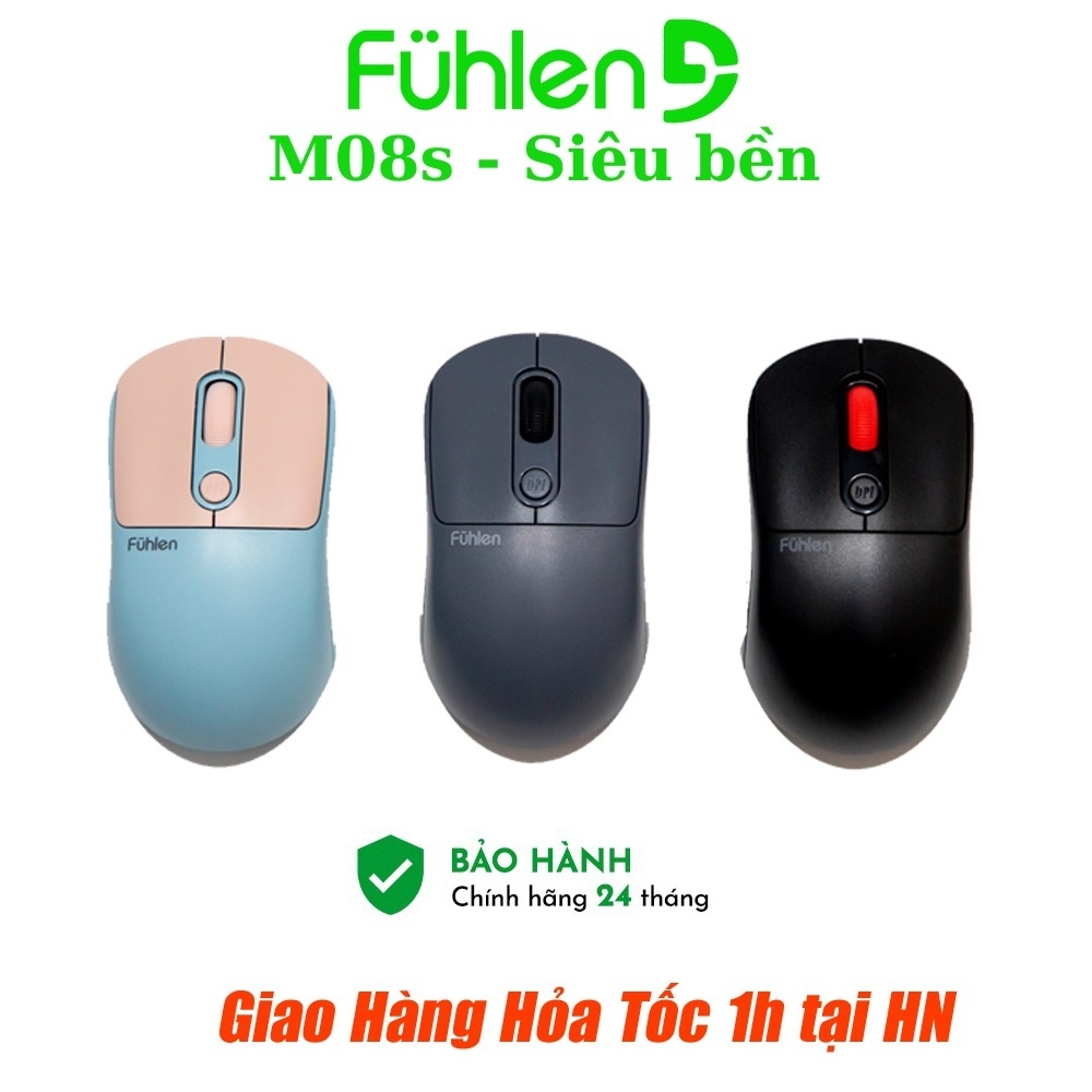 Chuột Không Dây Fuhlen M08s Siêu Bền - Hàng Chính Hãng Ninza BH 2 Năm | Shopee Việt Nam