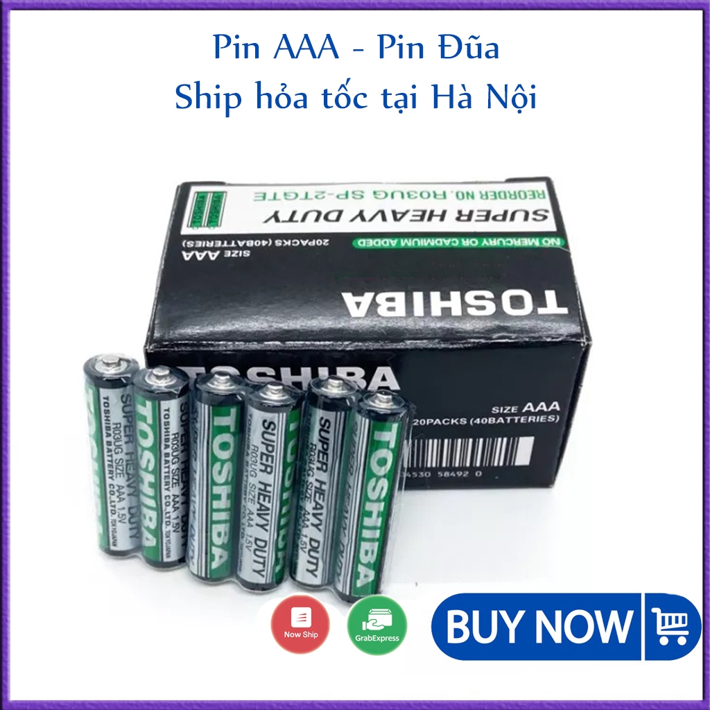 Pin đũa, Pin AAA, 3a giá sỉ tốt nhất 1 hộp gồm 40 viên gắn remote điều ...